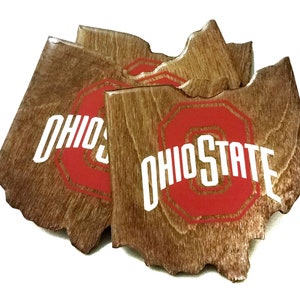 Set of 4 Ohio State Drink Coasters. - Etsy