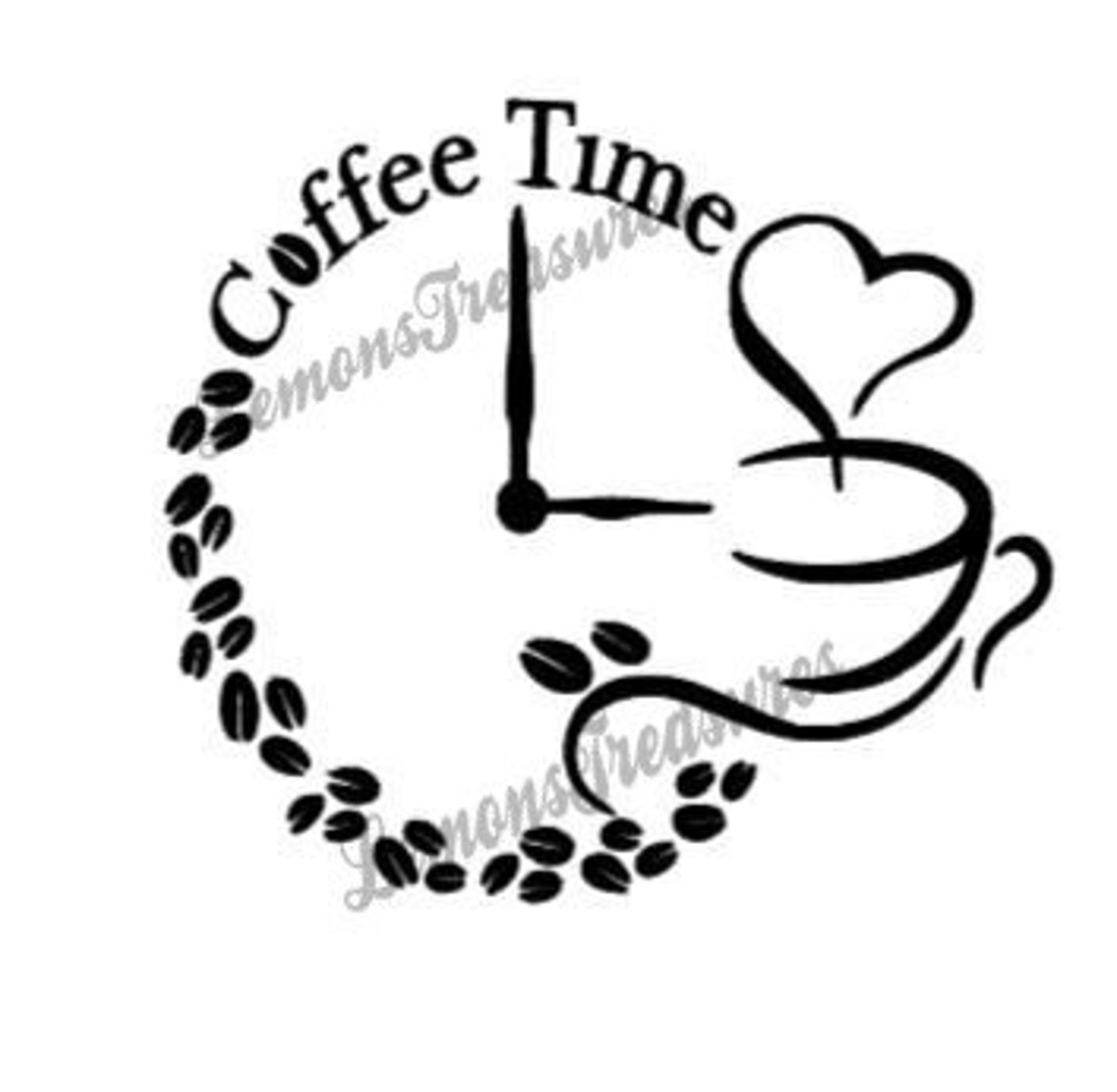 Coffee Time SVG JPEG PNG Digital File | Etsy
