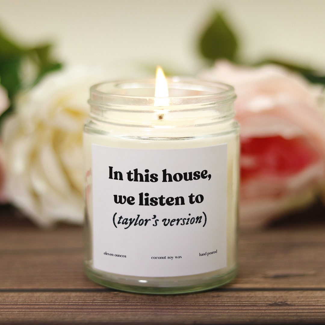 Taylor Swift Candle Taylor's Version (hand Poured 9 Oz.) - Etsy
