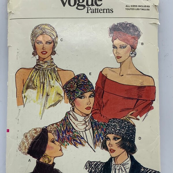 Vogue Hat Sewing Patterns - Etsy