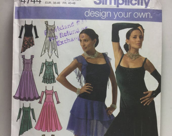 Simplicity 4744 Misses' Salsa, Latin or Ballroom Dance Design Your Own ...