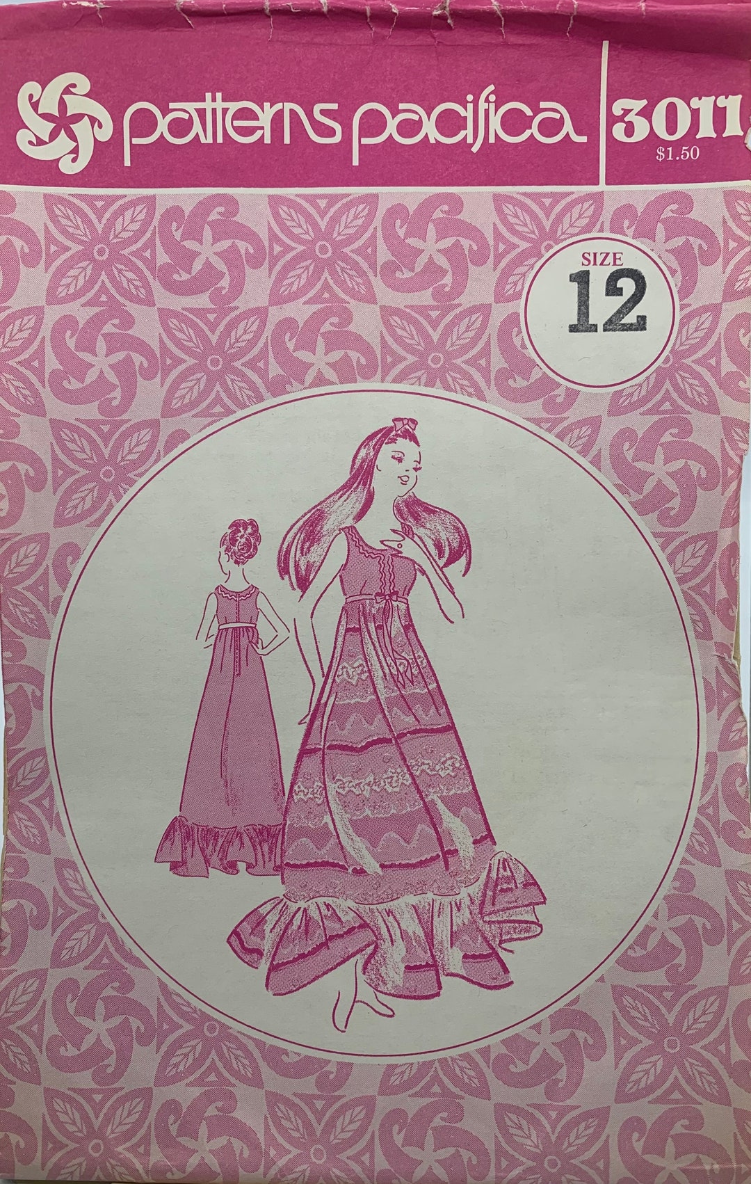 Pacifica Pattern 3011, Muumuu Dress, Hawaiian Dress, Vintage Dress ...