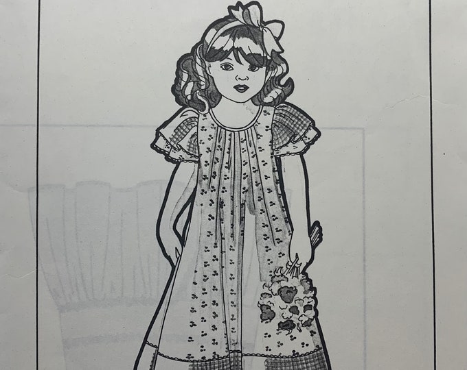 Pauloa Pattern 6005, Girls' Muumuu, Loose-fitting, Pull-over, Gathered ...