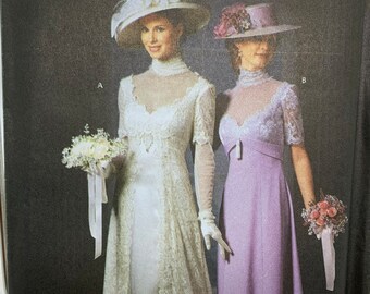 Simplicity 9716 Victorian Wedding Costume Titanic Dress Gown Sewing ...