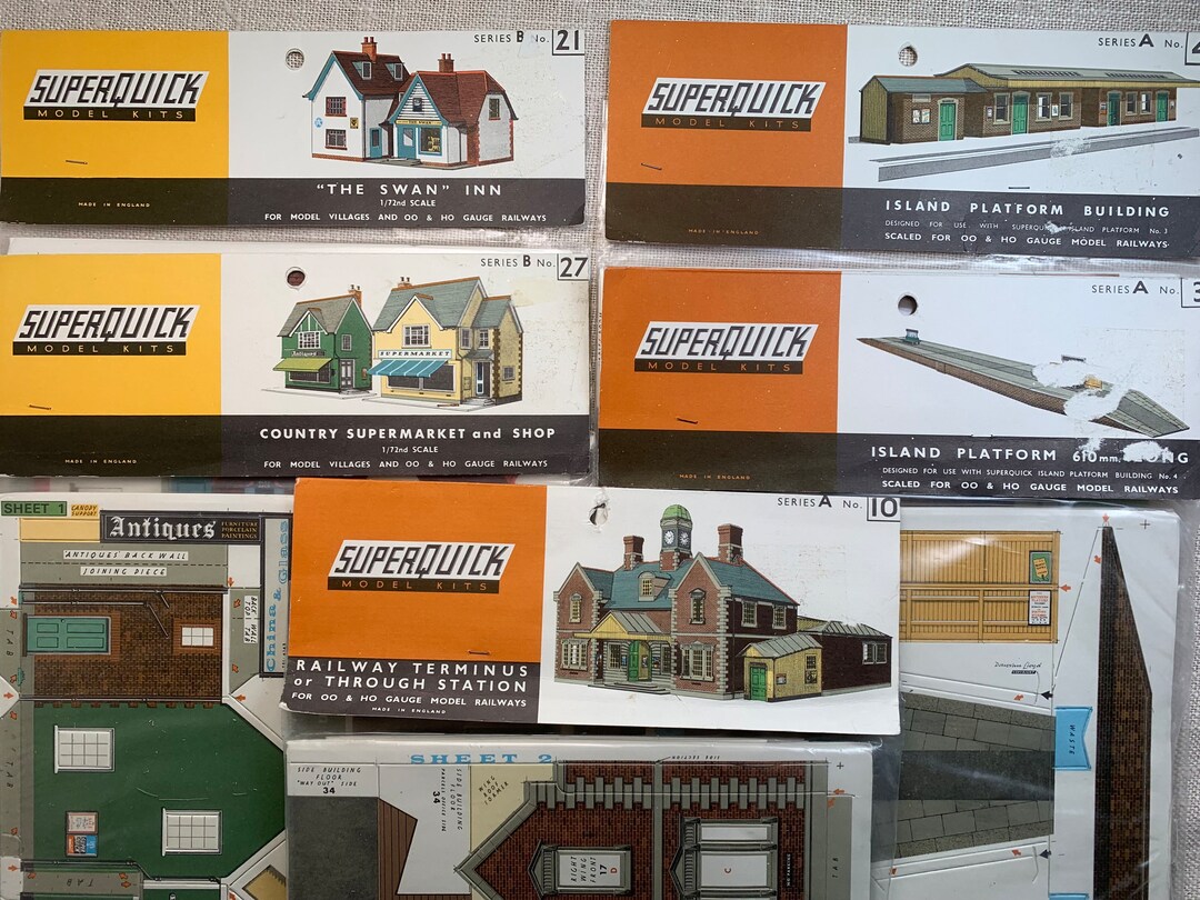 Superquick Model Lot 00 & H0 Gauge Series A and B Railway - Etsy