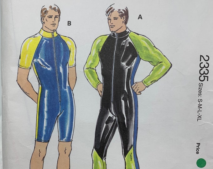 Kwik Sew 2335, Men's Wetsuit Pattern, Raglan Sleeves, Sleeve Variations ...