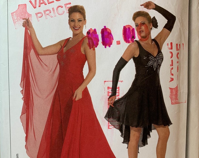 Burda 7879, Ballroom Dance Dress, Sizes 10-12-14-16-18-20, Short or ...