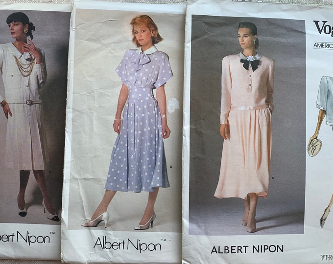 Albert Nipon Patterns, Dress Pattern, Vogue 1872, Vogue 1688, Vogue ...