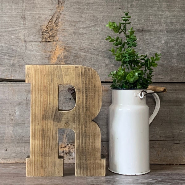 Rustic Wood Letters - Etsy