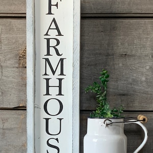 Farmhouse Sign, Vertical Farmhouse Sign, Wood Sign, Wood Farmhouse Sign ...