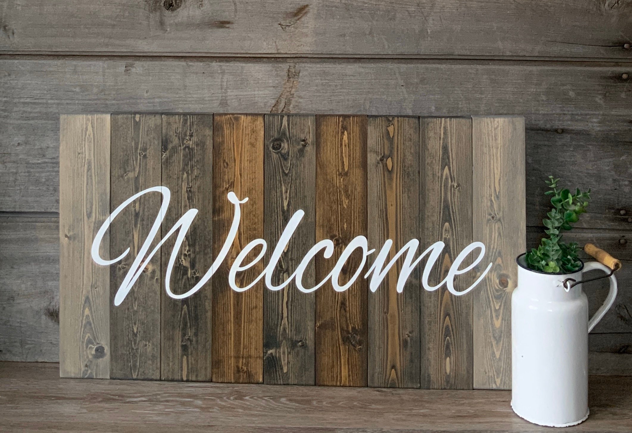 Welcome Wood Welcome Sign Welcome Sign for the Home | Etsy