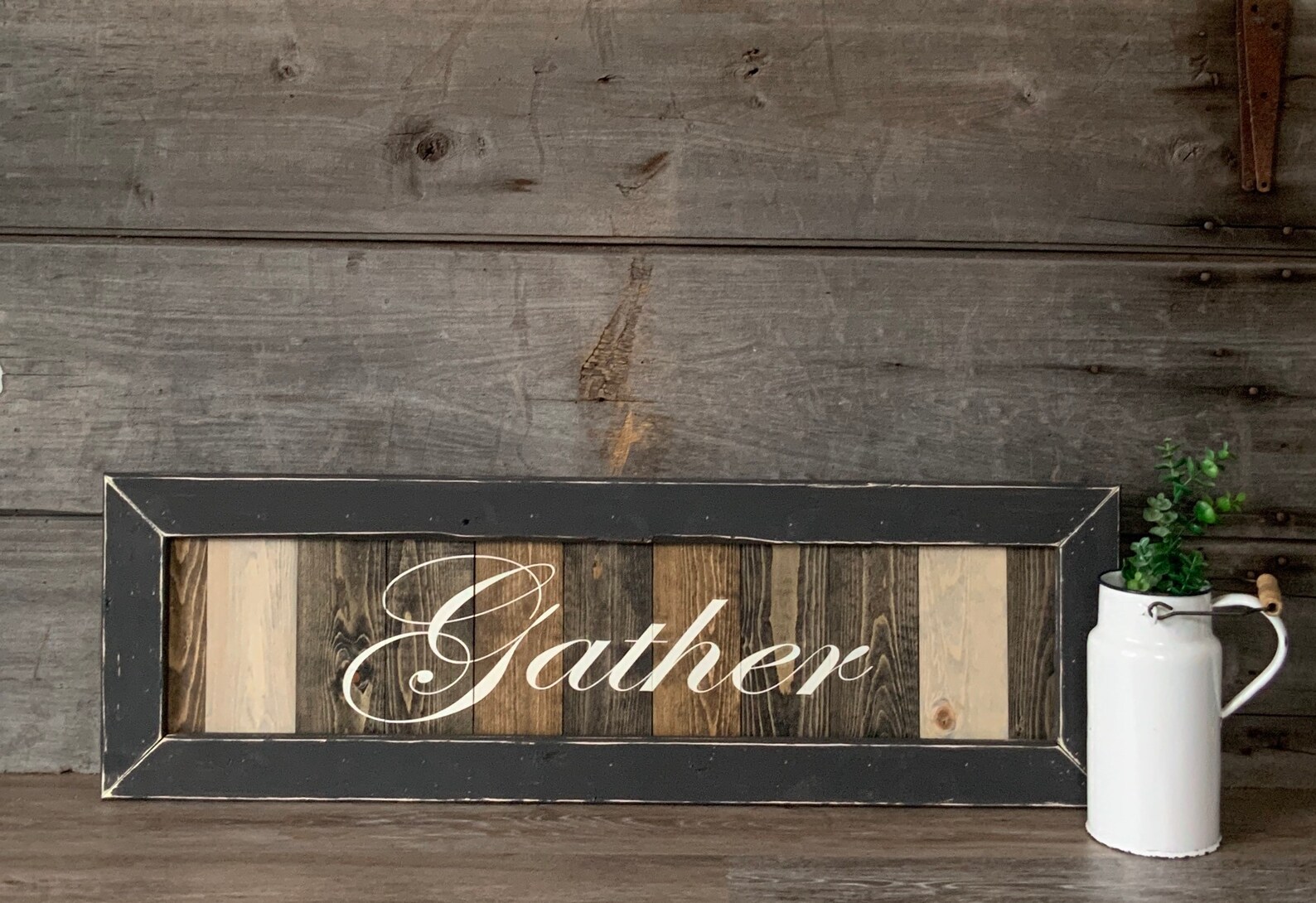 Gather Sign Gather Farmhouse Sign Wood Sign Rustic Sign - Etsy