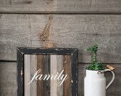 Family Sign Wood Family Sign Farmhouse Wall Decor Custom - Etsy