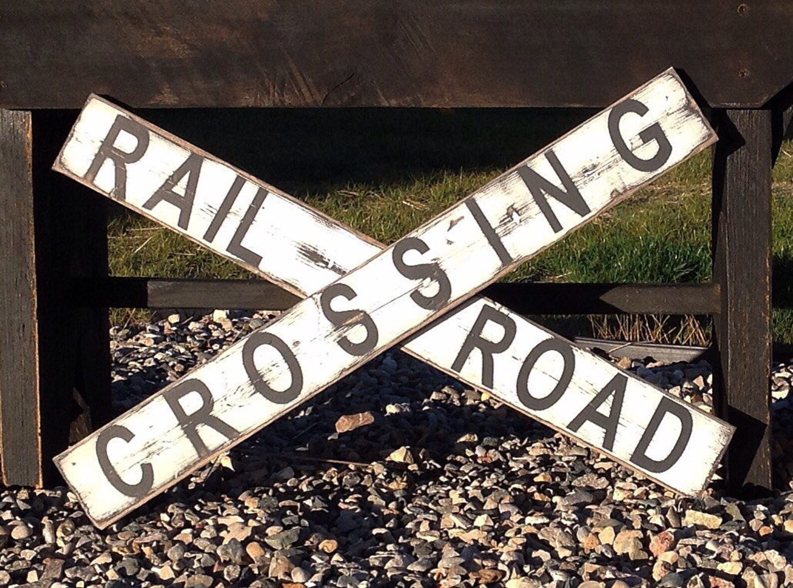 Rail Road Sign Wood Rail Road Sign Farmhouse Farmhouse Wall - Etsy