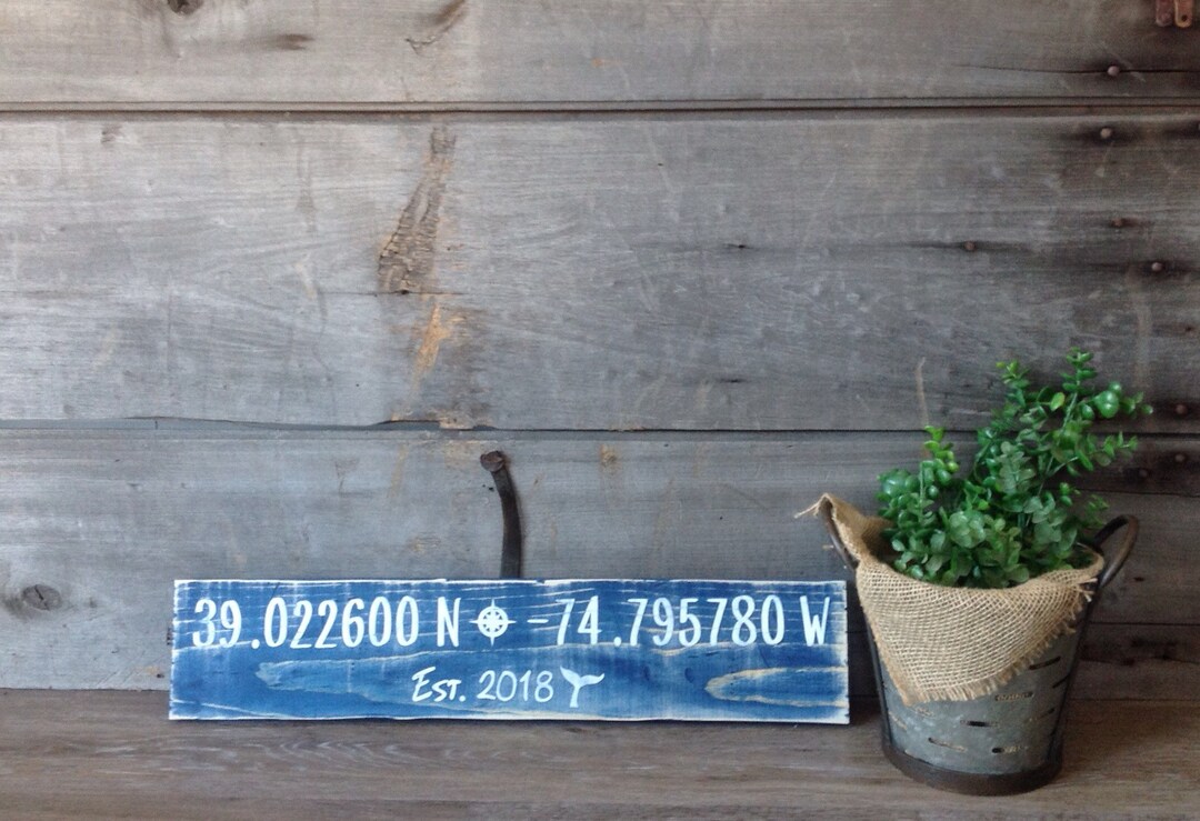 Latitude and Longitude Sign, Coordinates Sign, Latitude Longitude ...