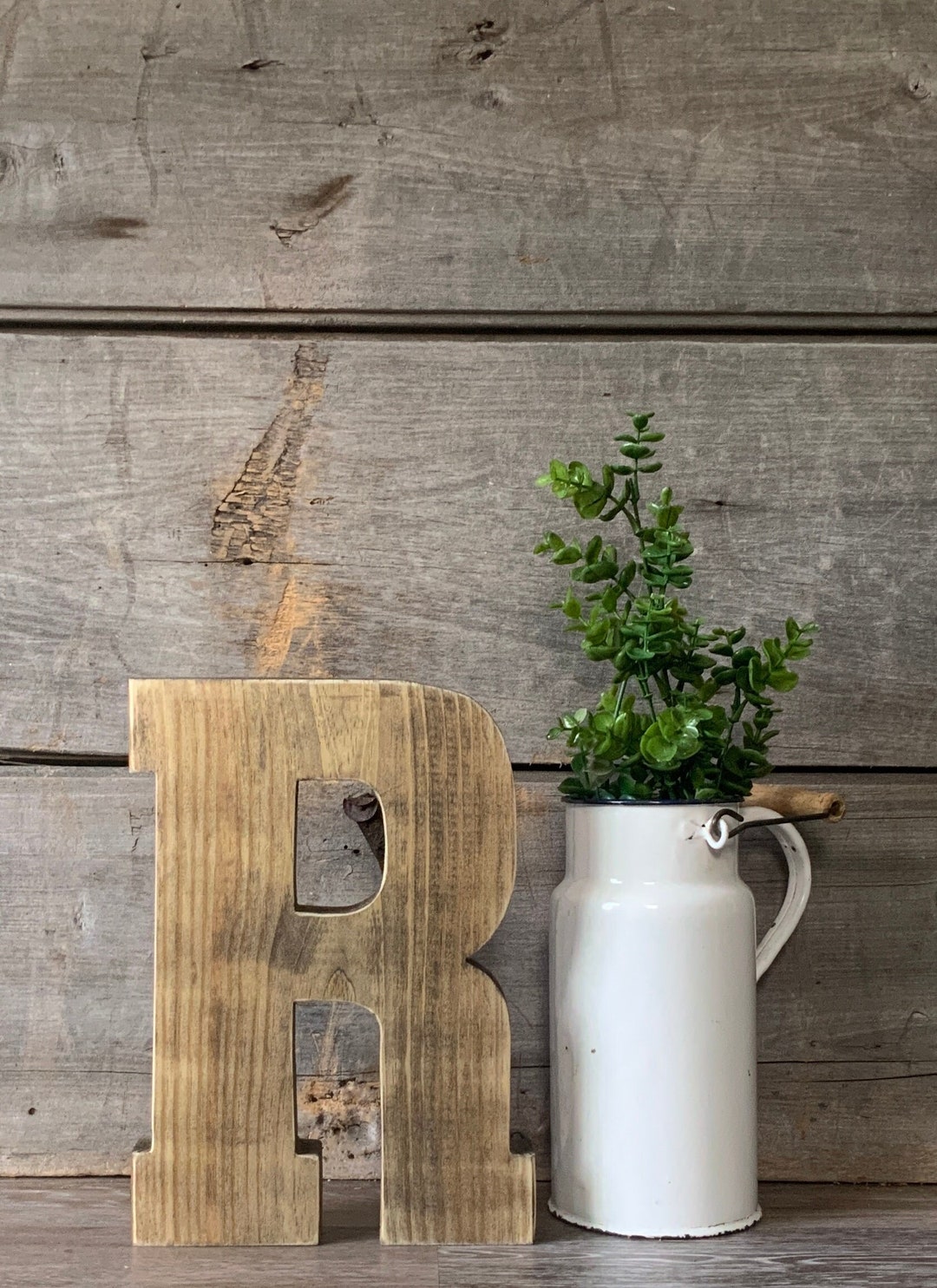 Wood Letters or Numbers Measuring 12 Inches Tall, Wood Letters, Rustic ...
