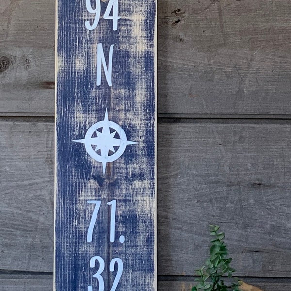 Coordinates Sign - Etsy