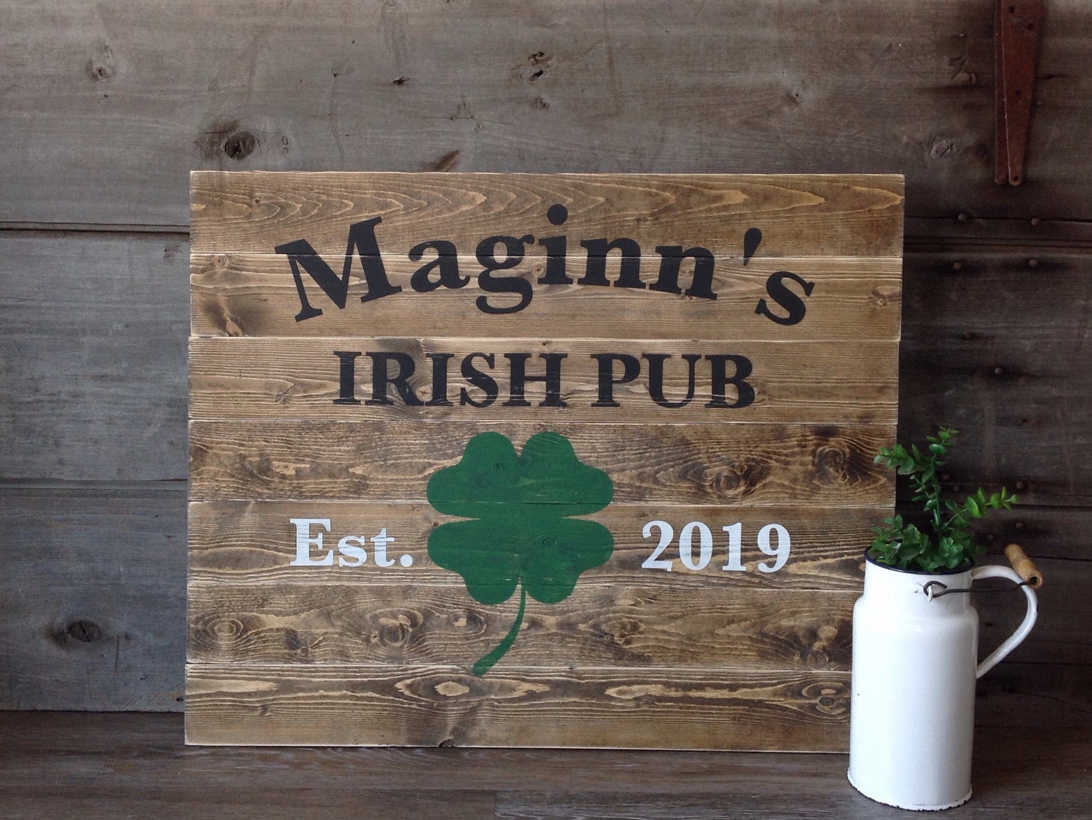 Rustic Wood Rustic Pub Sign Wood Pub Sign Personalized - Etsy