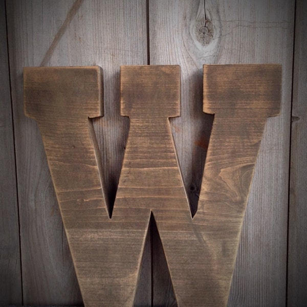 Rustic Wood Letters - Etsy