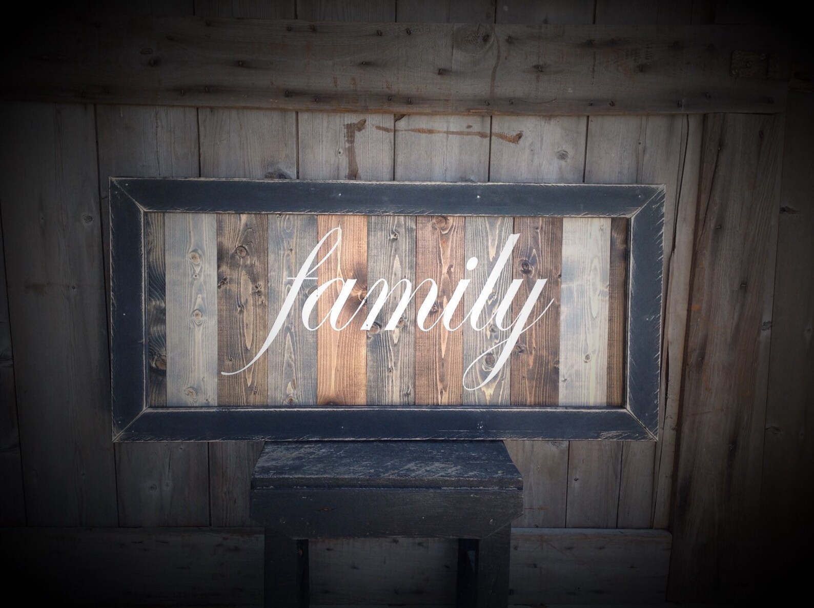 Family Sign LARGE Wood Family Sign Farmhouse Wall Decor - Etsy