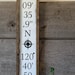 Vertical Latitude and Longitude Sign Coordinates Sign - Etsy