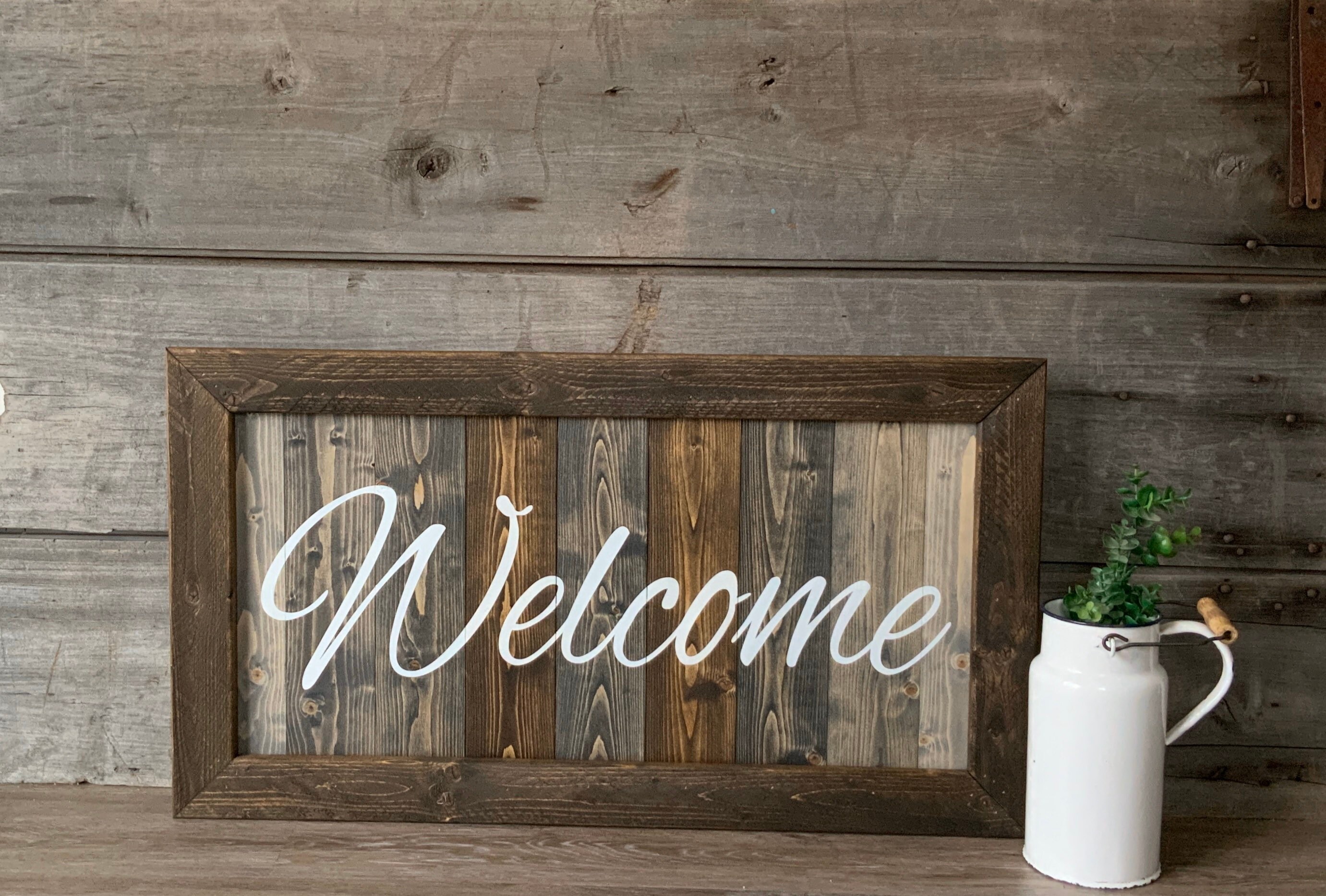 Welcome Wood Welcome Sign Welcome Sign for the Home | Etsy