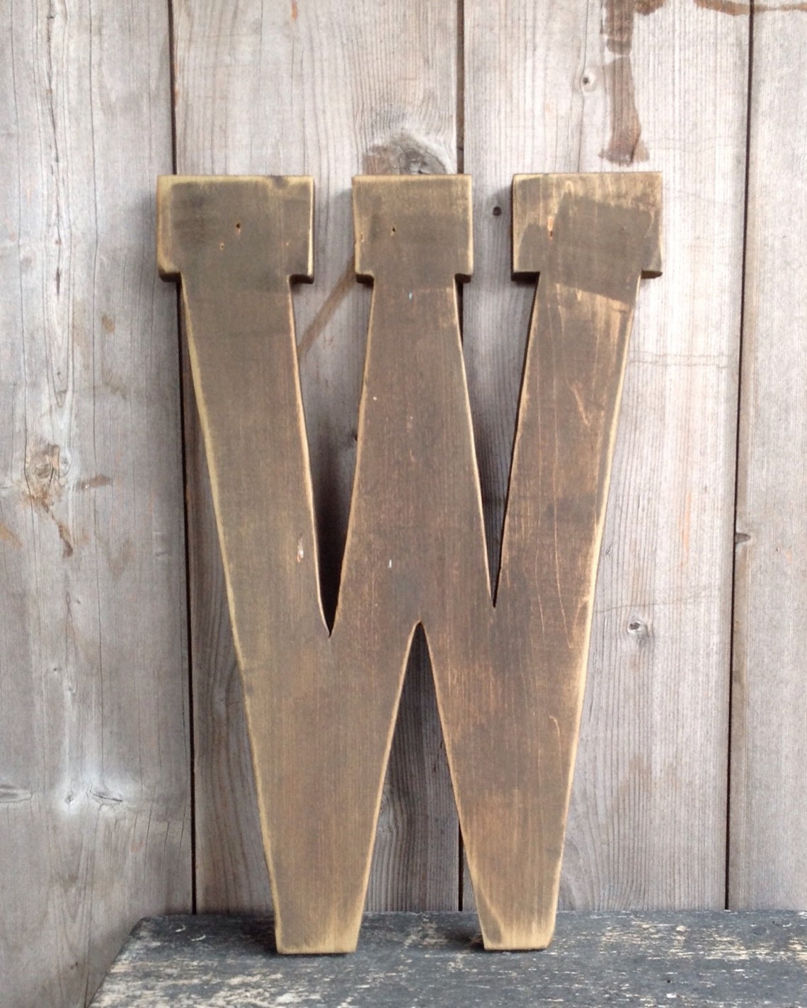 Barn Wood Letter measures 18 inches tall barn wood letters | Etsy