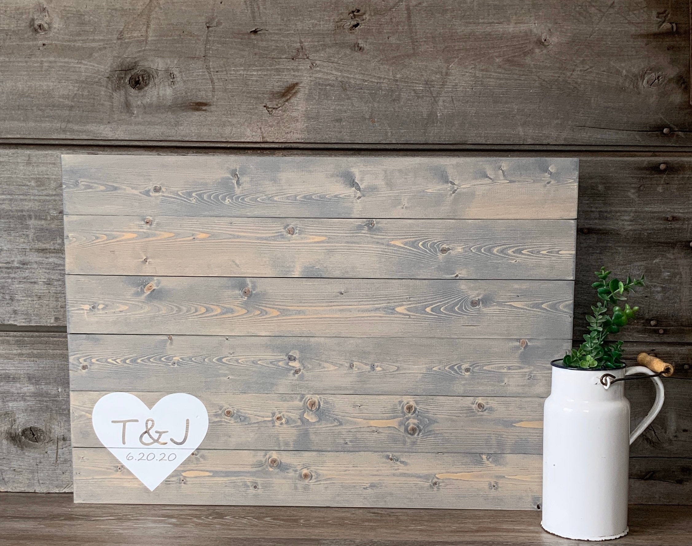 Rustic Guest Book Wood Guest Book Personalized Wood Sign | Etsy