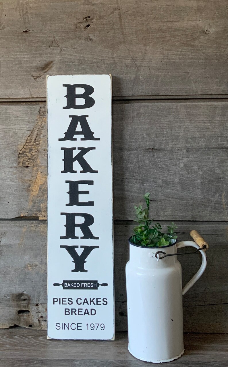 Vertical Bakery Sign, Farmhouse BAKERY Sign, Bakery Sign, Farmhouse ...