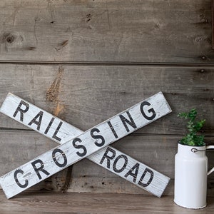 Rail Road Sign, Wood Rail Road Sign, Farmhouse, Farmhouse Wall Decor ...