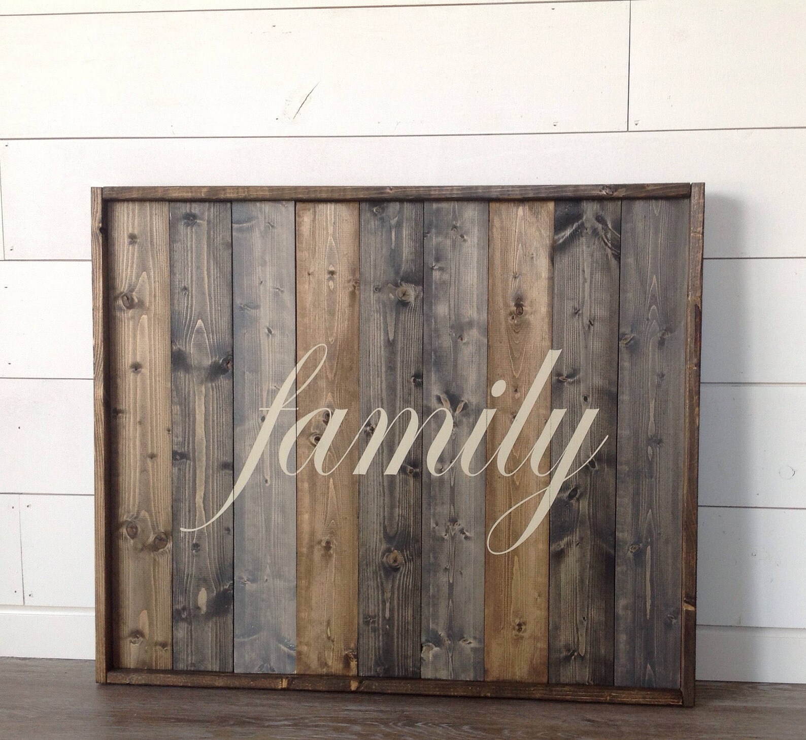 Family Sign LARGE Wood Family Sign Distressed Family Sign - Etsy