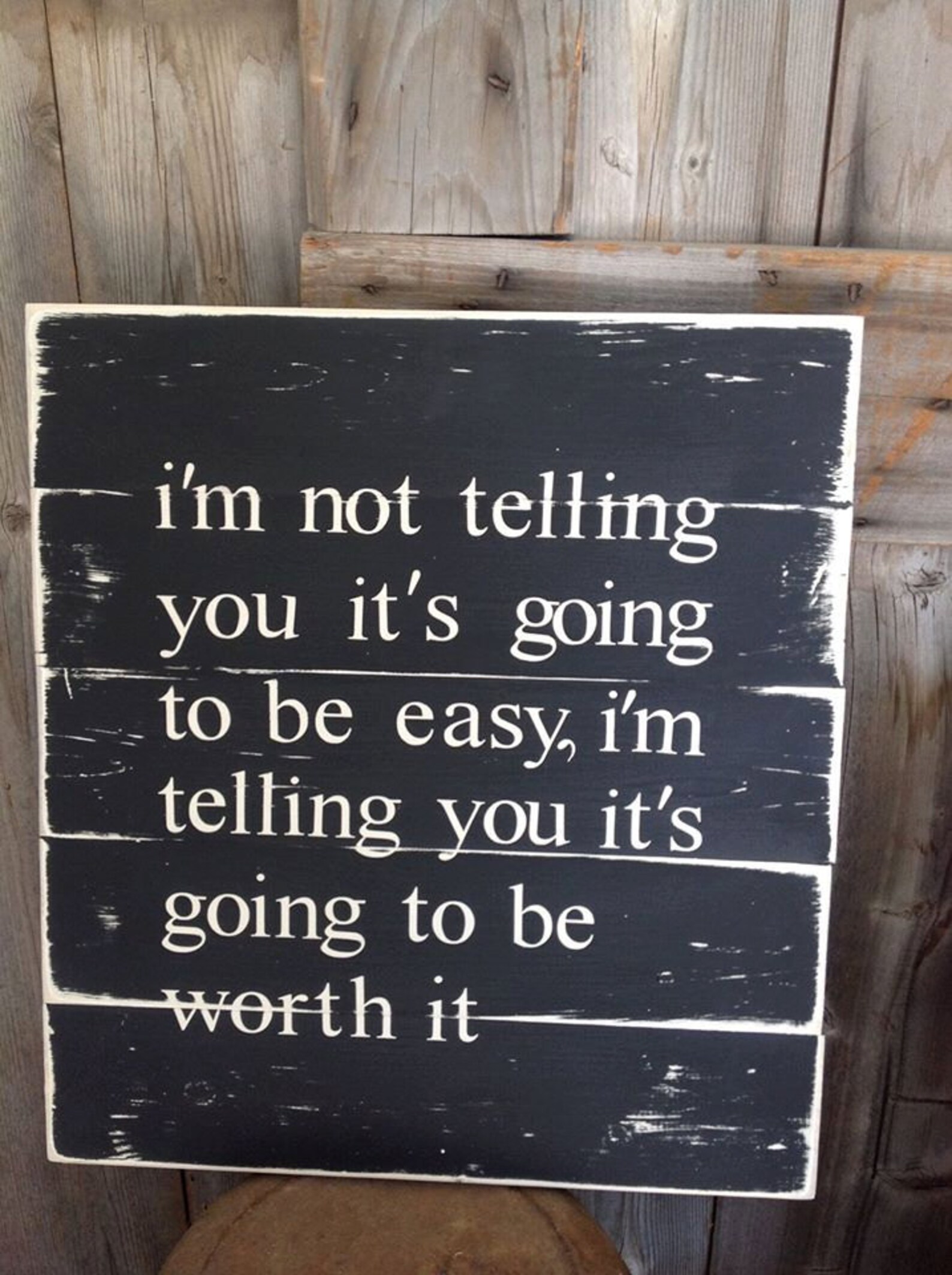 Im not telling you its going to be easy im telling you its | Etsy