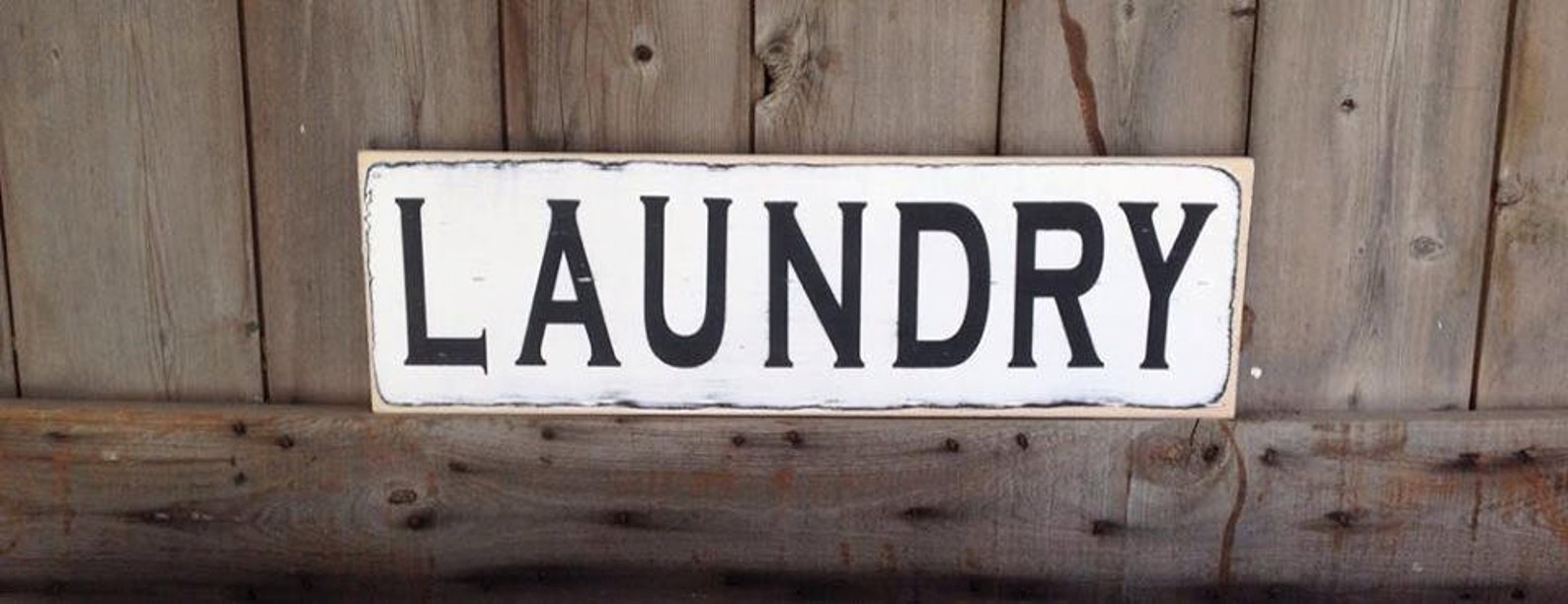 Laundry Wood Sign Hand Painted Sign Rustic Sign Rustic - Etsy