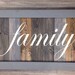 Family Sign, Wood Family Sign, Farmhouse Wall Decor, Custom Made Family ...