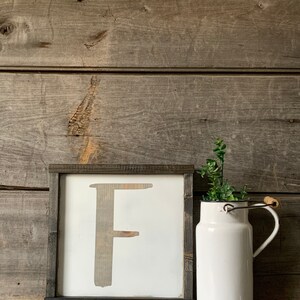 Single Letter Sign, Letter, Rustic Letters, Rustic Decor, Rustic Letter ...