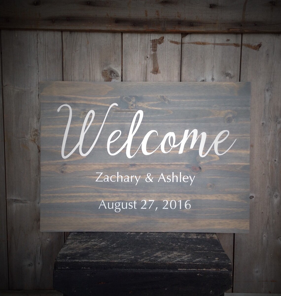 Wedding Sign Personalized Welcome Sign Welcome Sign W/ Names - Etsy