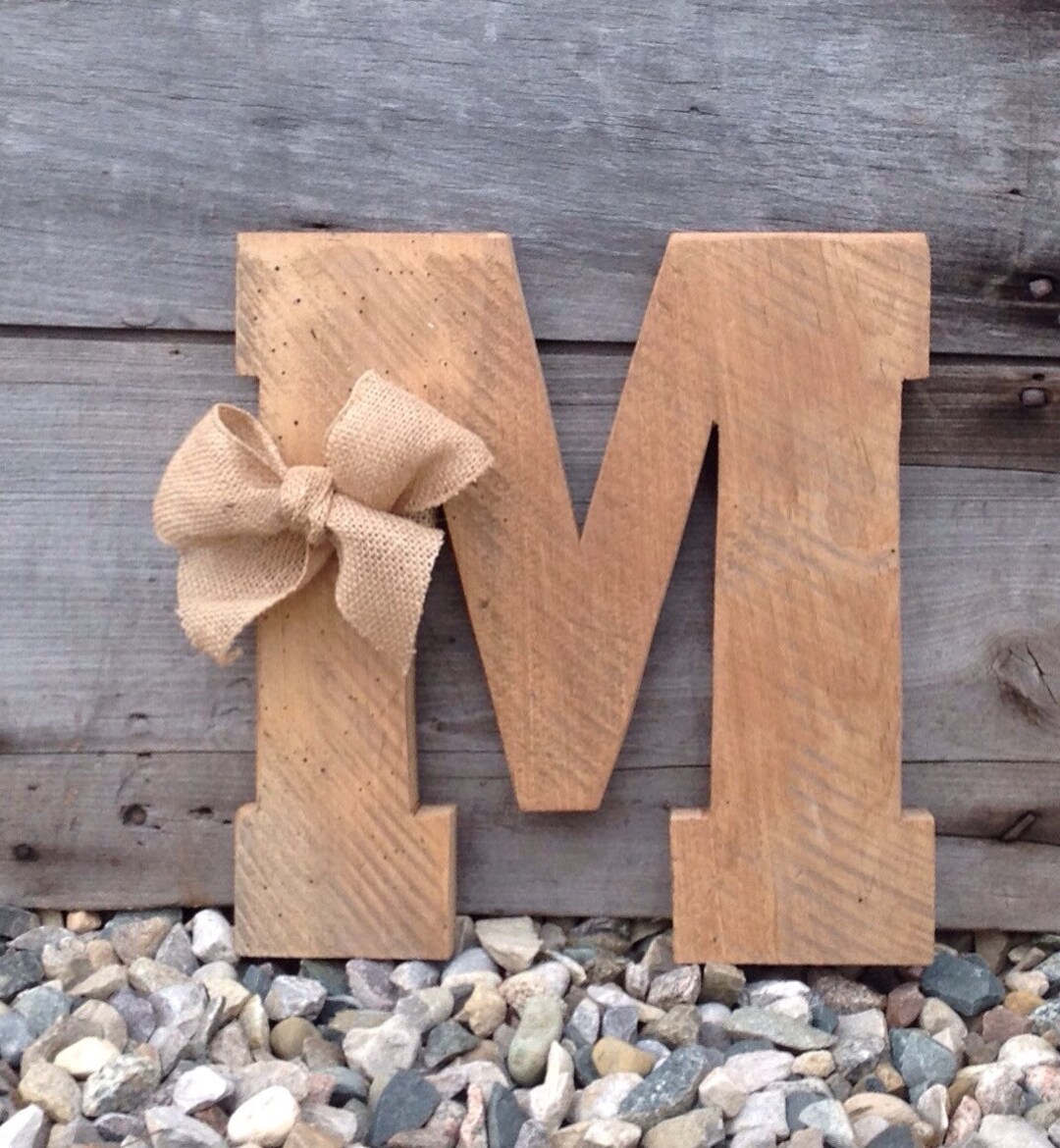Wood Letters Measuring 12 Inches Tall, Wood Letters, Rustic Letters ...