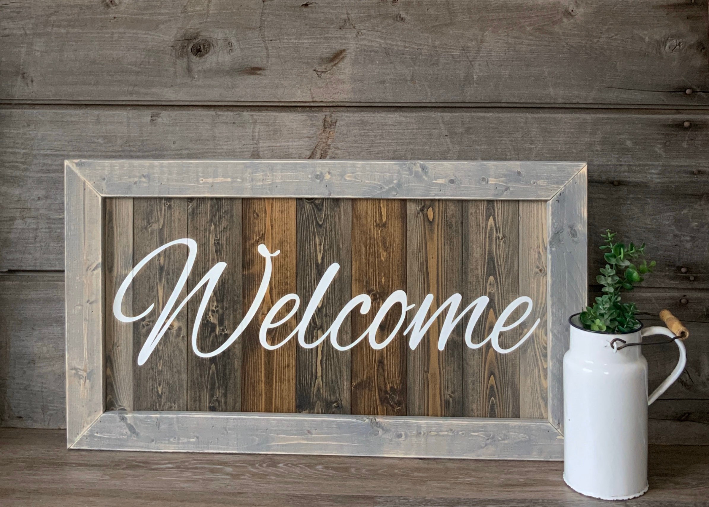 Welcome Wood Welcome Sign Welcome Sign for the Home | Etsy