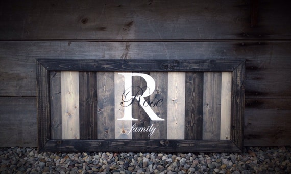 Personalized Family Sign LARGE Wood Sign Farmhouse Wall | Etsy