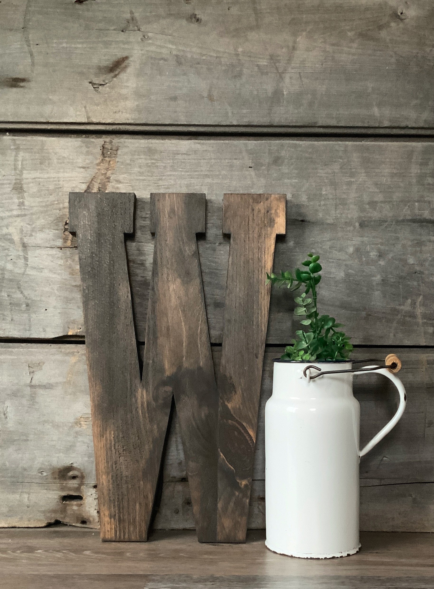 Barn Wood Letter measures 18 inches tall barn wood letters | Etsy