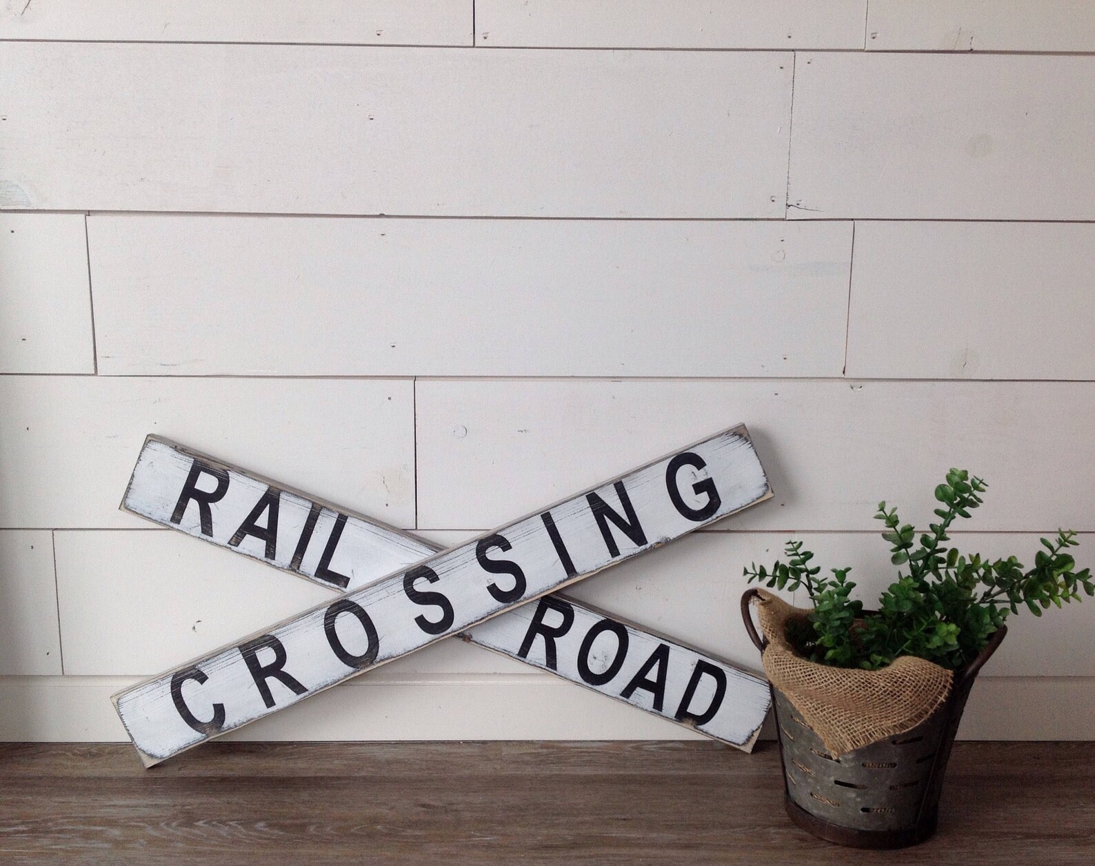 Rail Road Sign Wood Rail Road Sign Farmhouse Farmhouse Wall - Etsy