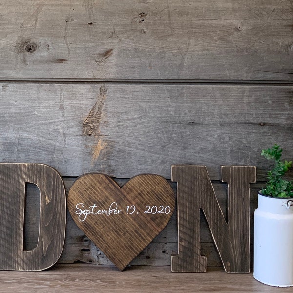 Rustic Wood Letters - Etsy