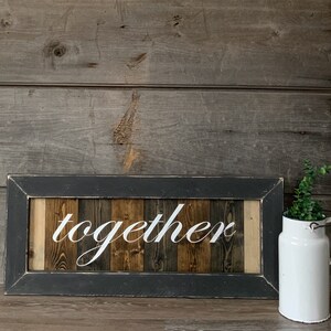 Together Sign - Etsy