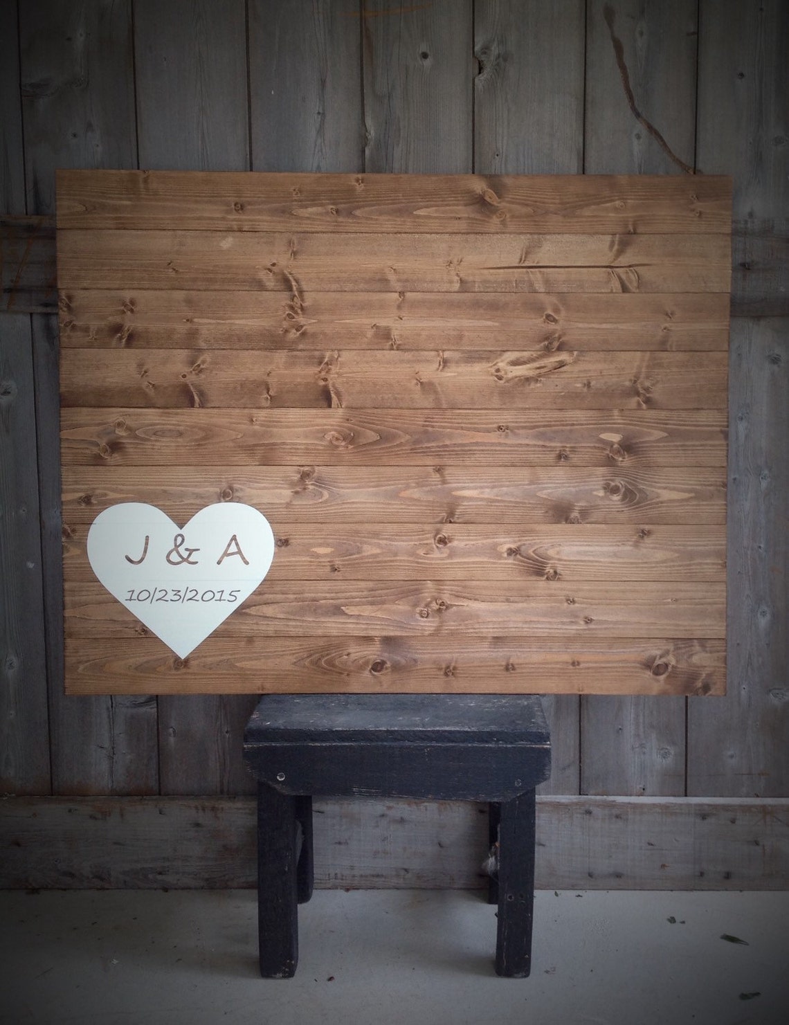 Rustic Guest Book Wood Sign Wood Guest Book Personalized - Etsy
