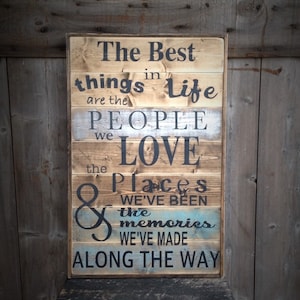 Rustic Wood, Rustic Family Sign, Wood Family Sign, Custom Family Sign ...