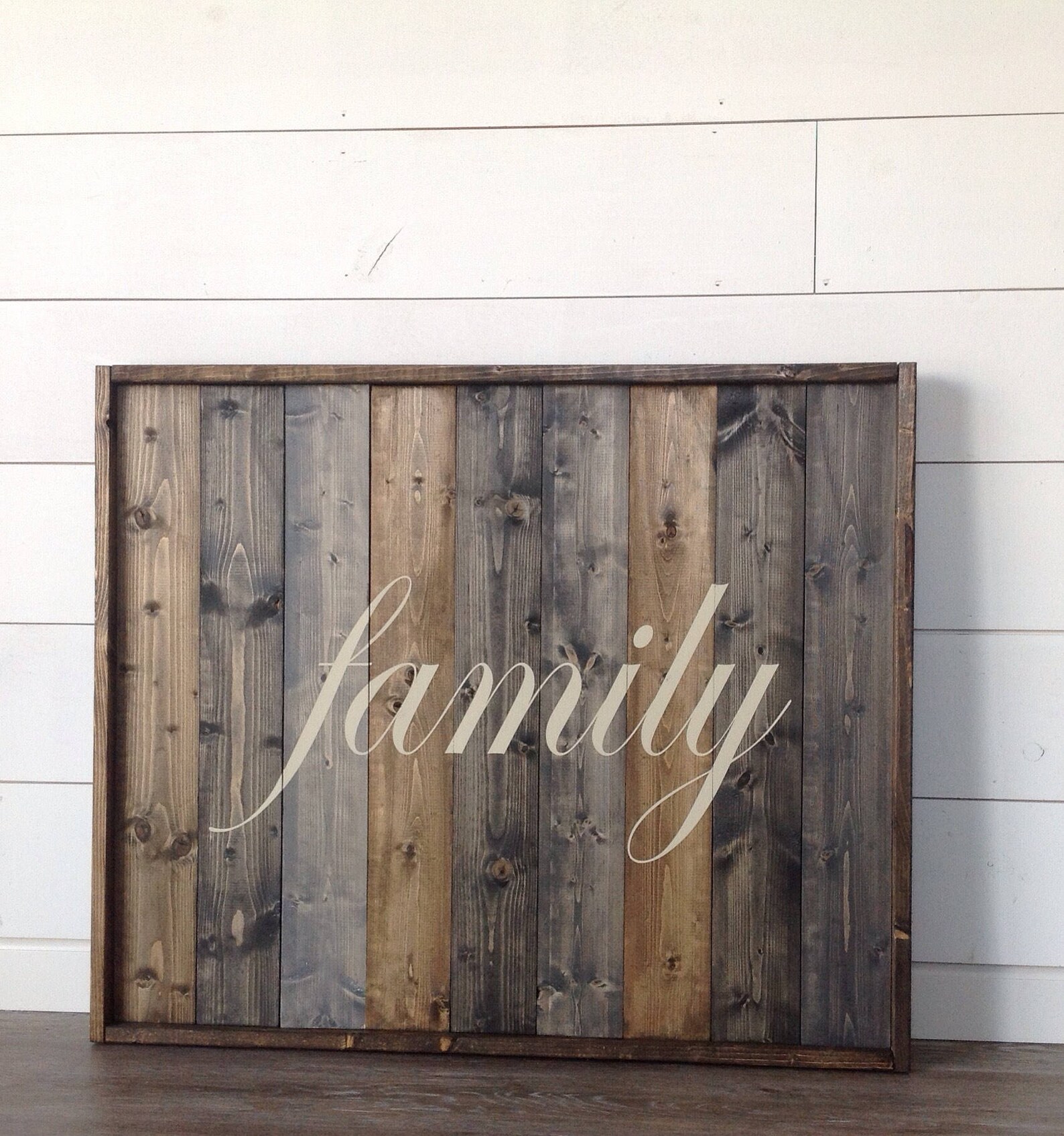 Family Sign LARGE Wood Family Sign Distressed Family Sign - Etsy