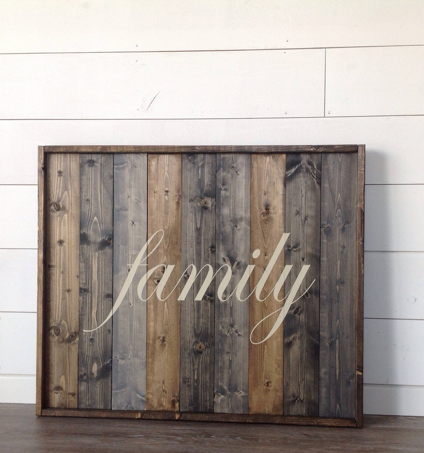 Family Sign LARGE Wood Family Sign Distressed Family Sign | Etsy