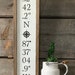 Vertical Latitude and Longitude Sign Coordinates Sign - Etsy