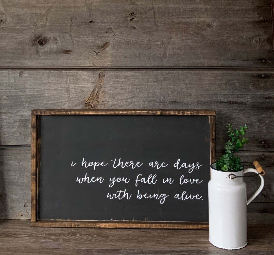 Handcrafted Farmhouse Wood Sign: Distressed Finish, Inspirational Quote ...