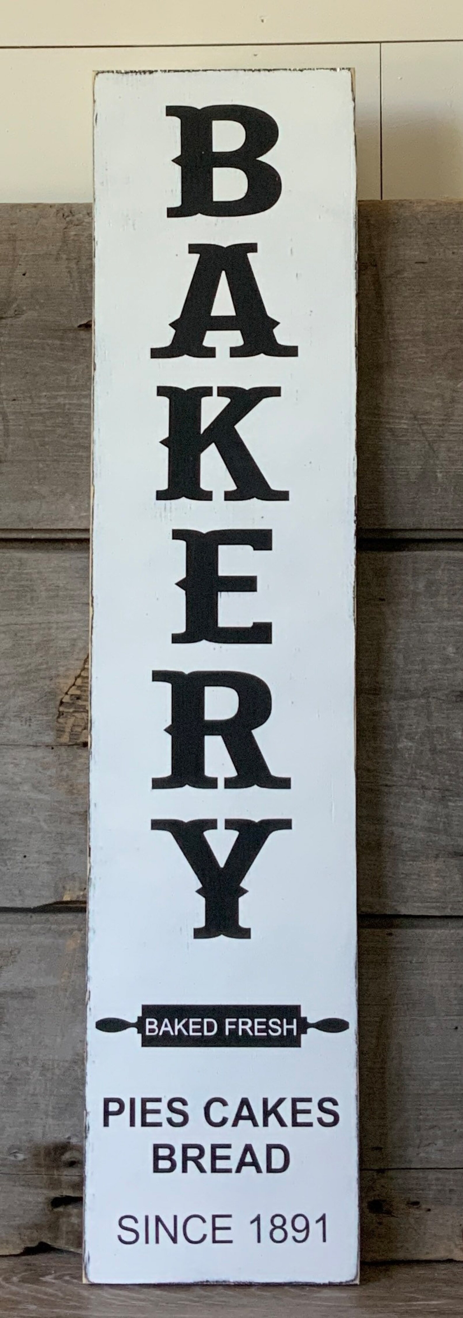 Vertical Bakery Sign, Farmhouse BAKERY Sign, Bakery Sign, Farmhouse ...